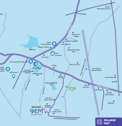 Brigade Group Brigade Gem Map - Chikkanayakanahalli, Near Sarjapur Road Location Map