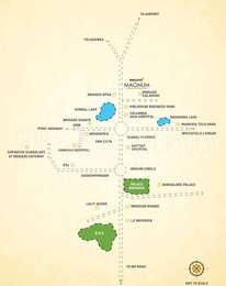 Brigade Group Brigade Magnum Map - Amruthnagar, Sahakara Nagar Location Map