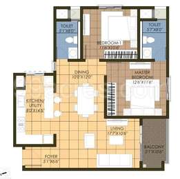 3 BHK Apartment / Flat for sale in Juniper at Brigade Orchards ...