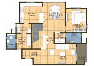 2 BHK / Bedroom Apartment / Flat for rent in Juniper at Brigade ...