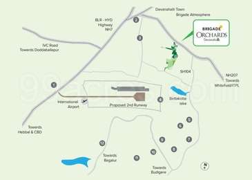 Brigade Group Juniper at Brigade Orchards Map - Devanahalli, Bangalore ...