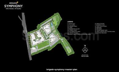 2 BHK / Bedroom Apartment / Flat for rent in Brigade Symphony KRS Road ...