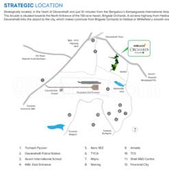 Brigade Group The Arcade At Brigade Orchards Map - Devanahalli ...