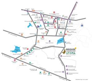 Brigade Group Brigade Cornerstone Utopia Map - Varthur, Bangalore ...