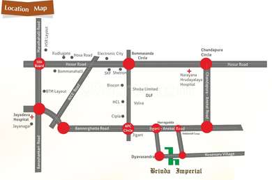 Brinda Properties Bangalore Brinda Imperial Map - Jigani, Bangalore ...