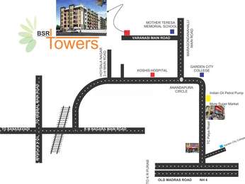 BSR Builders Bangalore BSR Towers Map - Green Woods Layout, Varanasi ...