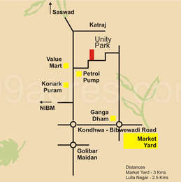 B. U. Bhandari Landmarks Pune BU Bhandari Unity Park Map - Kondhwa ...