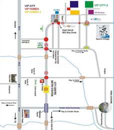 Budget Homes VIP Enclave Map - Greater Noida West Location Map