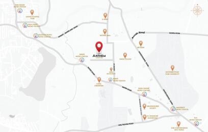 Banyan Tree Realty Banyan Tree The Anthem Map - Aundh, Pune Location Map