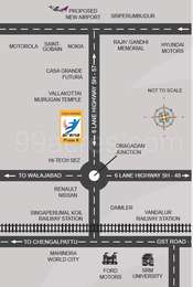 Casagrand Arena Phase 2 Map - Oragadam, Chennai Location Map