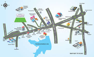 Casagrand Uptown Map - Thandalam, Chennai West Location Map