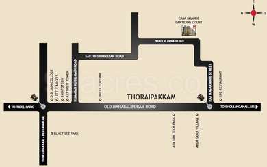 Casagrand Lanterns Court Map - Bharathiyar Nagar, Ennore, Chennai ...