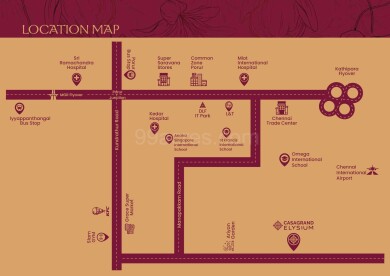 CasaGrand Elysium Map - Manapakkam, Chennai Location Map