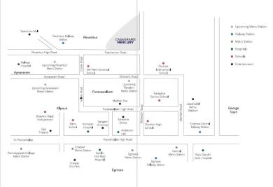 Casagrand Mercury Phase Casagrand Mercury Map - Perambur, Chennai North ...