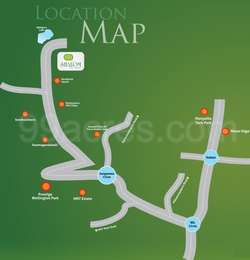 Catalyst Shalom Palm Meadows Map - Abbigere, Bangalore North Location Map