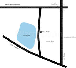 CR Realty The Hamlet Map - Sadashiva Nagar, Bangalore North Location Map