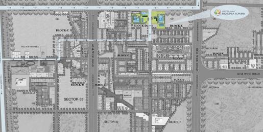 Central Park Flower Valley Bignonia Towers Map - Sector-33 Sohna ...