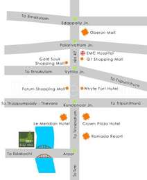Chakolas Habitat Chakolas Lake Side Map - Edakochi Location Map