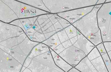 Nysa Group Nysa Skydale Map - Chhani, Vadodara Location Map