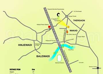 Chandrarang Developers and ABS Properties Capital Tower Map - Wakad ...