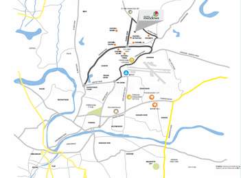 Choice Group Pune Goodwill Meadows Map - Lohegaon, Pune Location Map