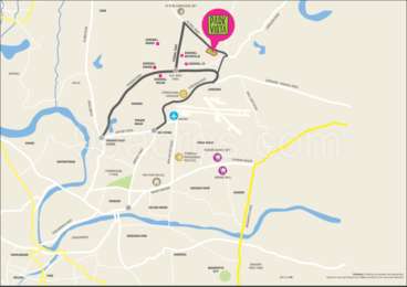 Choice Group Laxmi Group Garg Spaces and Ace Park Vista Map - Lohegaon ...