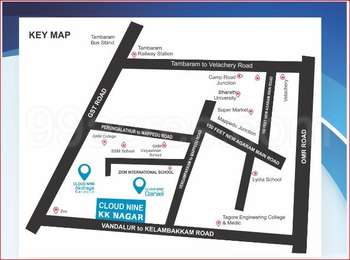 Cloudnine Developers Cloudnine KK Nagar Map - East Tambaram, Chennai ...