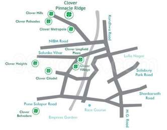 Clover Builders Clover Pinnacle Ridge Map - Mohammed Wadi, Pune ...
