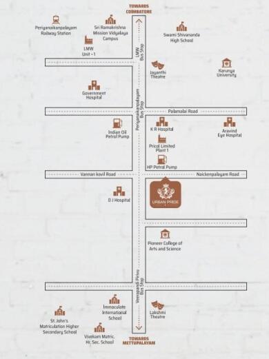 Coimbatore Properties Urban Pride Map - Periyanaickenpalayam ...