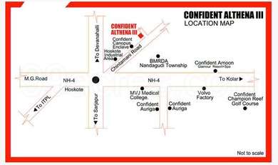 Confident Group Confident Althena 3 Map - Hoskote, Bangalore East ...