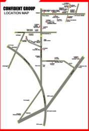 Confident Group Confident Atria Map - Sarjapur, Bangalore Location Map