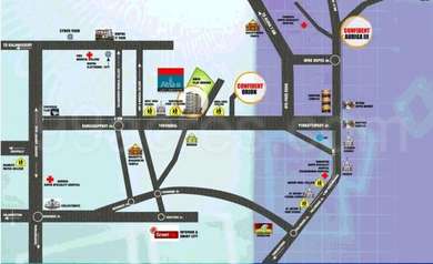 Confident Group Confident Atria 3 Map - Kakkanad, Kochi Location Map