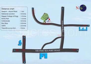 Confident Group Confident Corona Map - Kakkanad, Kochi Location Map