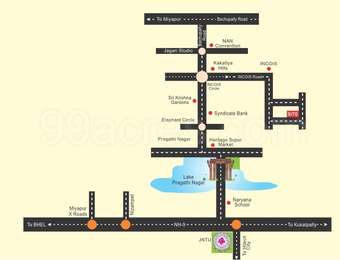 Confident Housing Confident Three Shakti Meadows Map - Pragathi Nagar ...