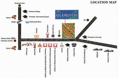 Connect Habitats Connect Glenview Map - Ullal, Mangalore Location Map