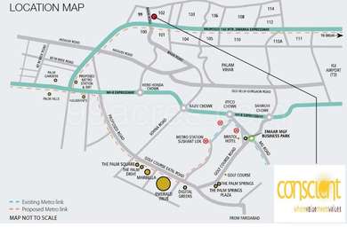 Conscient Infrastructure Conscient Habitat 102 Map - Sector 102 Gurgaon ...
