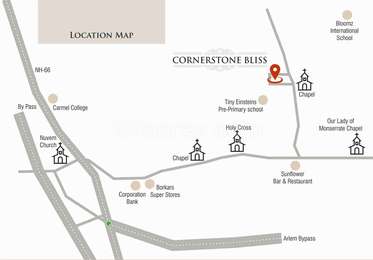 Cornerstone Homes Cornerstone Bliss Map - Nuvem, Goa Location Map