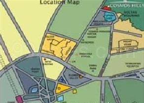 Cosmos Group Cosmos Hills Map - Thane West Location Map