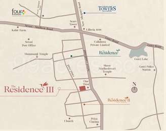 Courtyard Group Courtyard The Residence 3 Map - Sevasi, Vadodara ...