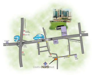 Creative Environs Builders Creative North Nest Map - Hebbal, Bangalore ...