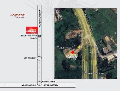 Creative Estcon Creative Harmony Map - Patia, Bhubaneswar Location Map