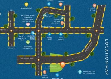 Shubh Aarambh Real Estate Nisarg Vihar Map - Katol Road, Nagpur ...
