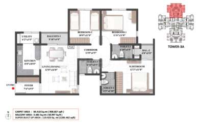 2 BHK Apartment / Flat for sale in Shriram Codename Mangalam Mangadu ...