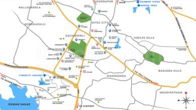 Cybercity Builders and Developers Pvt Ltd Cybercity West Brook Map ...
