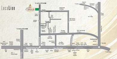 D C HI RISE DC Capitol Map - Panathur, Bangalore Location Map