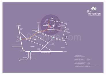 Dsp Developers D S Vrindavan Map - Dhanori, Pune Location Map