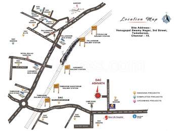 DAC Developers DAC Ashvath Map - East Tambaram, Chennai Location Map