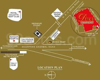 Daffodil Group Builders Daffodil Duke Residency Map - Tollygunge ...