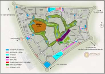 DAMAC Properties Damac Akoya Imagine Map - Dubailand Location Map