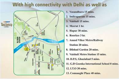 SRB Promoters SRB KM Residency Map - Raj Nagar Extension, Ghaziabad ...